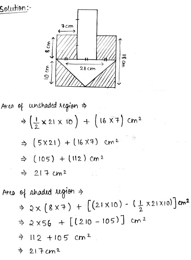 Solved: Calculate the area of the shaded region in each of the ...