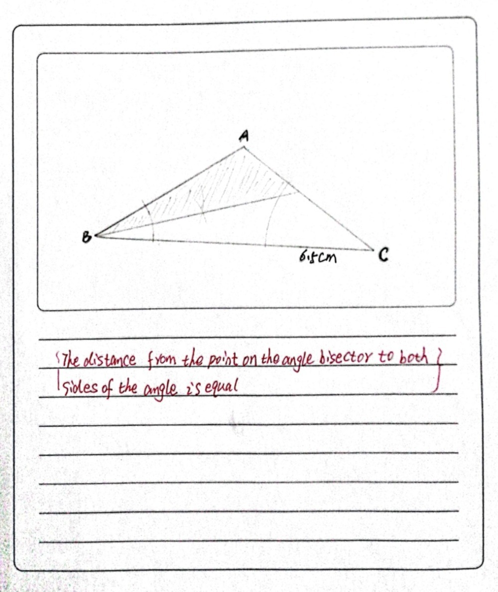 Solved: The diagram shows a triangle ABC and an arc with centre C and ...