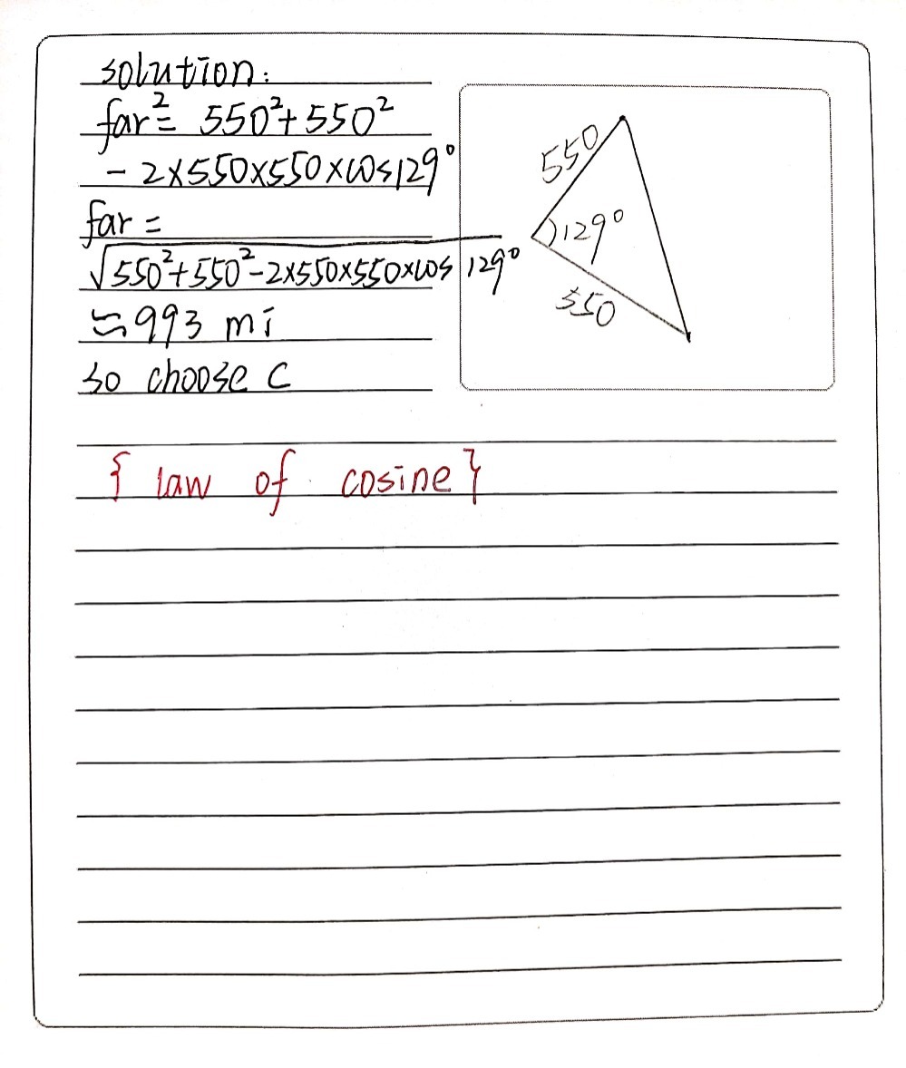 Solved: Two ships leave a harbor together travelling on courses that ...