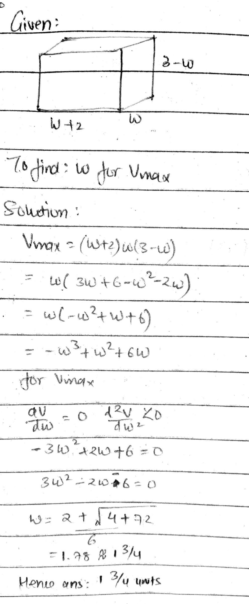 Solved: The dimensions of this rectangular prism are given What is the approximate width (w ...