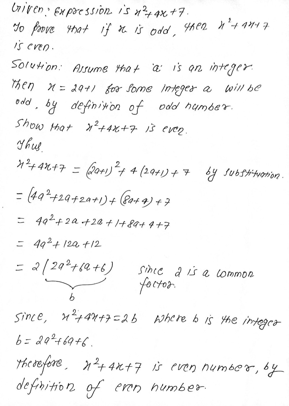 Solved: [algebra]