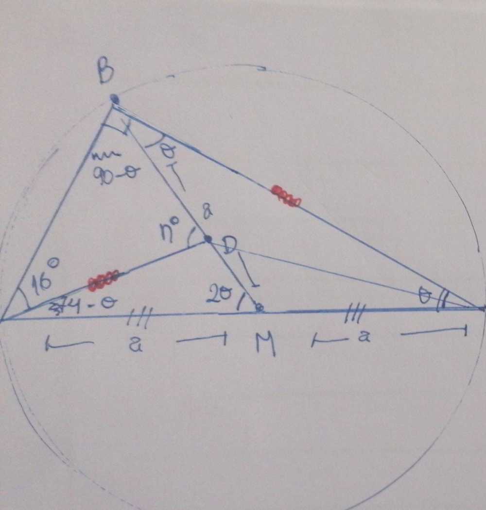Solved: Sea ABC un triángulo tal que ∠ ABC=90°. Sea M el punto medio ...