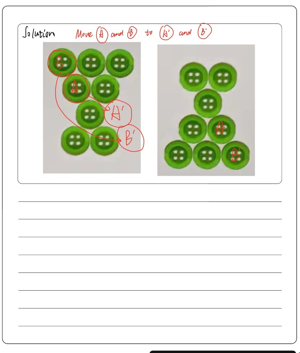 Solved: Move 2 buttons to turn this shape upside down. 2 3 4 5 6 Reset ...