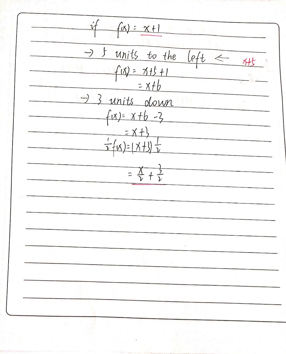 7. Given any function, fx use function notation t - Gauthmath