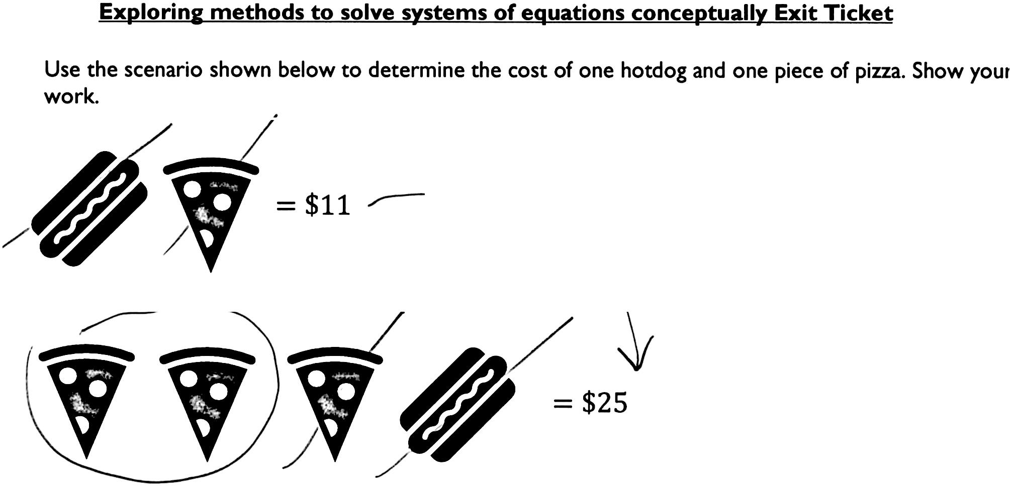 Solved: Exploring methods to solve systems of equations conceptually ...