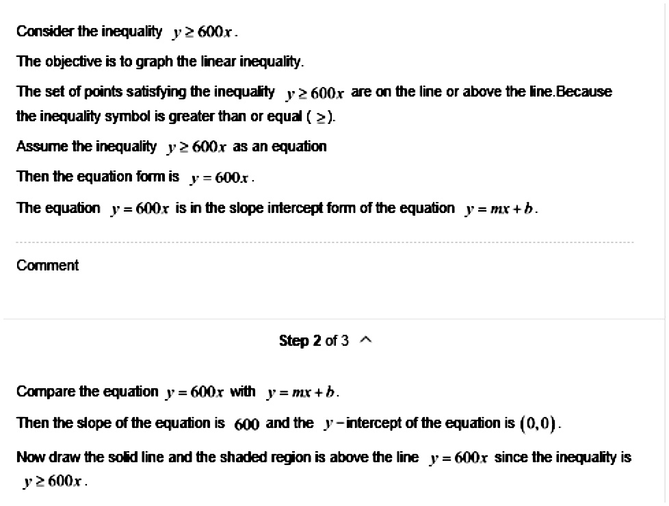 Solved: Graph each inequality. See Examples 2 and 3. See the Strategy ...