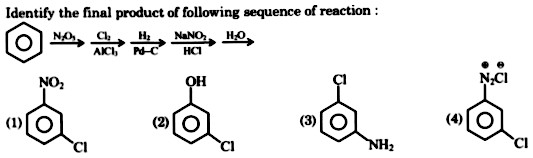 Solved: Identify the final product of following sequence of reaction : 0] xrightarrow N_2O_3frac ...